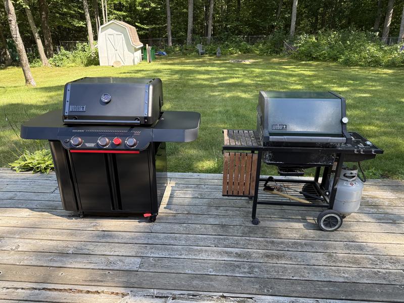 Weber Genesis E-330 Stealth Matte Black 3 -Burner Liquid Propane Gas ...
