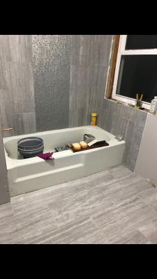 Style Selections Ridgemont Silver 12-in x 24-in Glazed Porcelain Stone ...