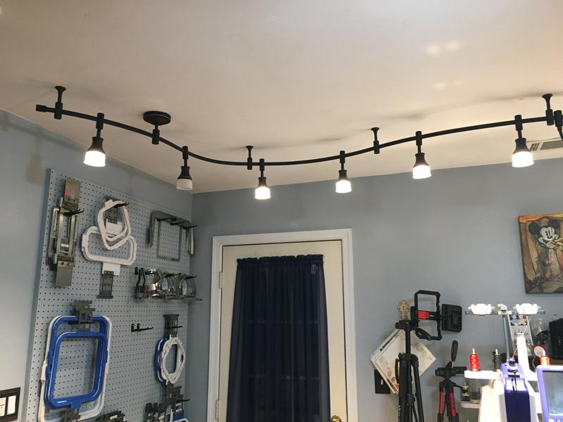 allen + roth Sloan 6-Light 96-in Bronze Dimmable LED Flexible Track ...