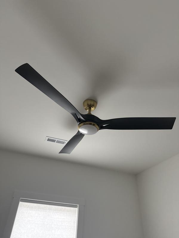 SILJOY 52-Inch Crystal Chandelier Ceiling Fan with Lights Remote and ...