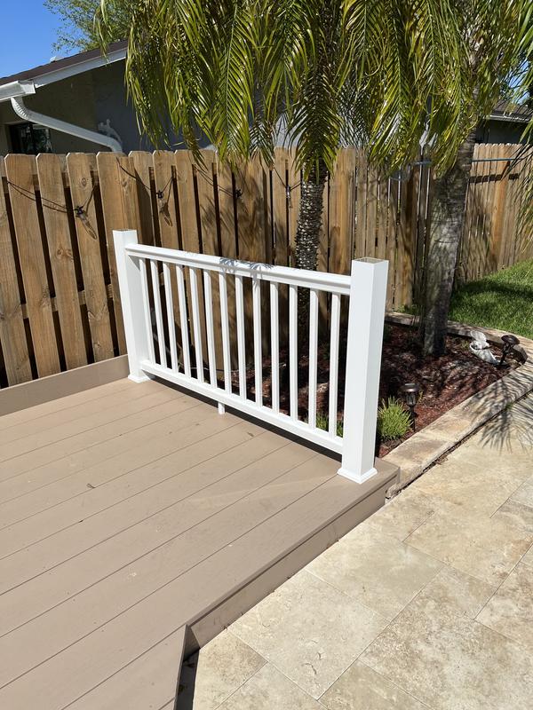 TimberTech Classic Composite Trademark 10-ft L x 4-in W x 3-in H White ...