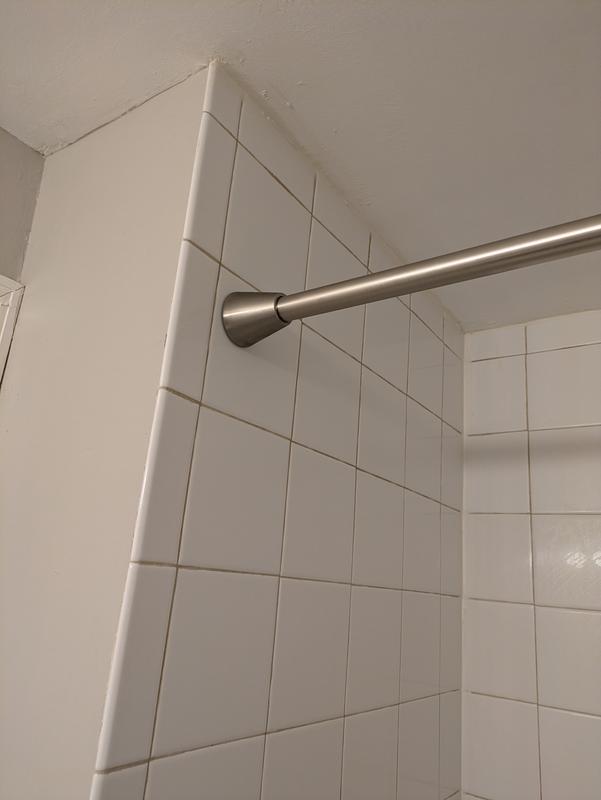 allen + roth 42-in to 72-in Chrome Tension Single Straight Adjustable ...