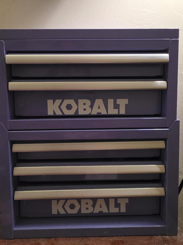 Kobalt Mini 10.83-in W x 5.91-in H x 5.91-in D 2-Drawer Red Steel Tool ...
