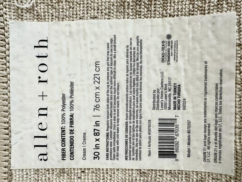 allen + roth Vintage Colorburst 10 X 10 (ft) Cream Indoor Distressed ...