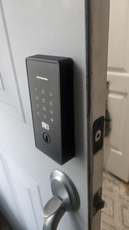 RELIABILT Rollins Satin Nickel Keypad Electronic Deadbolt Lock in the ...