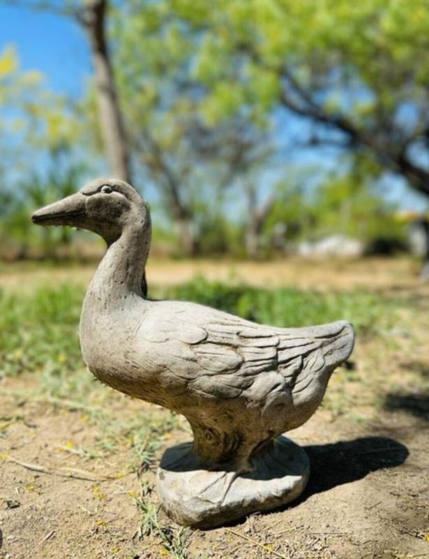 Athens Stonecasting 14-in H x 16-in W Brown Animal Garden Statue in the ...