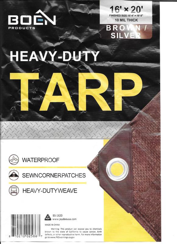 TARPFIT 10-ft x 10-ft White Waterproof Commercial Polyethylene 10-mil Tarp T10F-WH1010 at Lowes.com