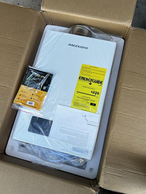 Mizudo Comfortech Classic Natural Gas 170,000 BTU Tankless Water Heater ...