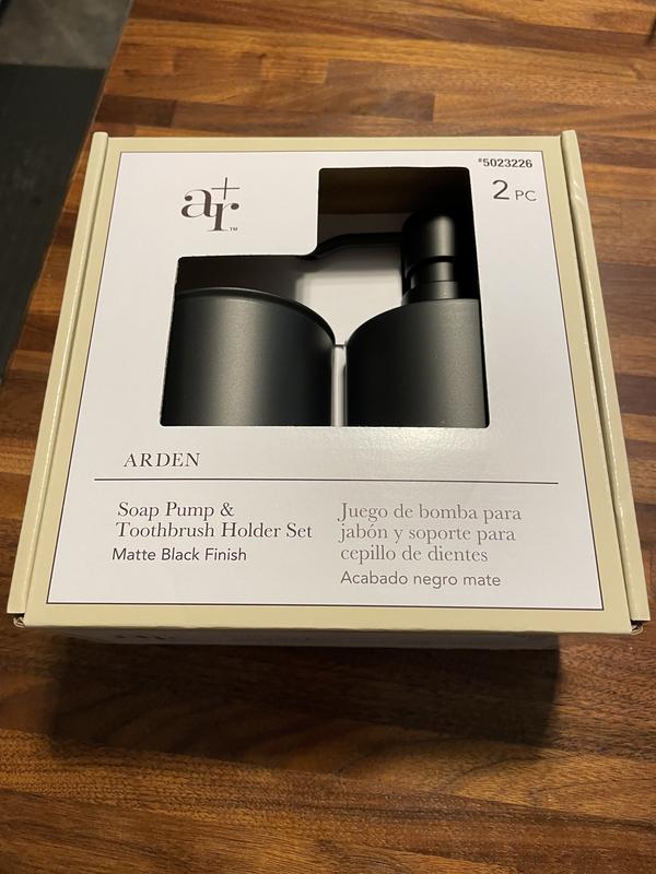 allen + roth Clear 12-oz Capacity Freestanding Soap and Lotion ...