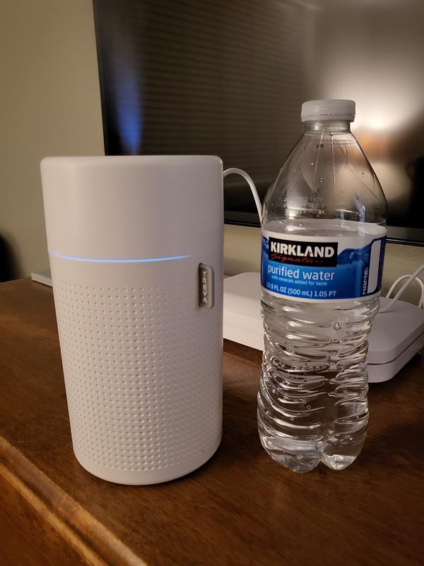 TREVA 0.2-Gallon Tabletop Evaporative Electronic Humidifier (For Rooms ...