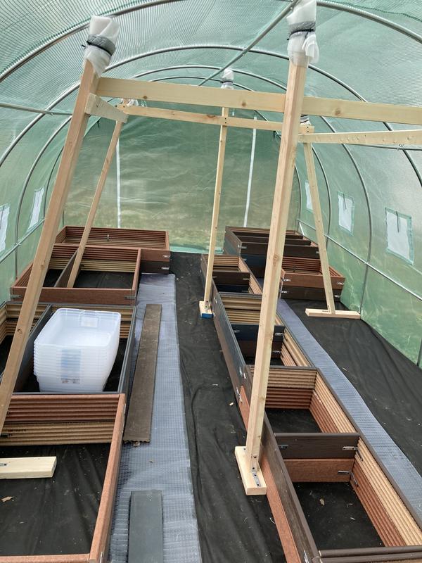 VEVOR Walk-in Tunnel Greenhouse, 20 x 10 x 7 ft Portable Plant Hot ...