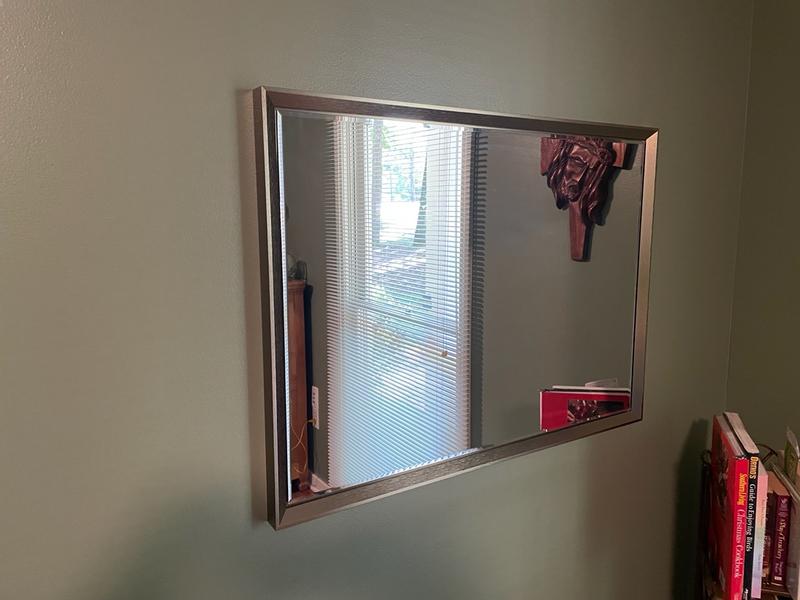 Aok Garden 36 in x 36 in Modern Aluminum Framed Bathroom Mirror with ...