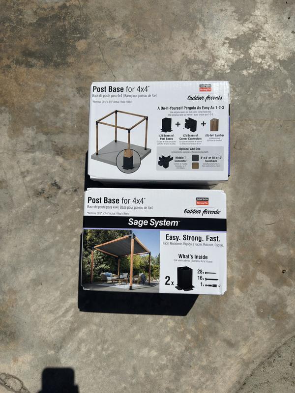 Simpson Strong-Tie Outdoor Accents Sage Pergola System 6-in x 6-in ...