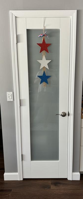 JELD-WEN 24-in x 80-in Primed Solid Core 1-panel Frosted glass Left ...