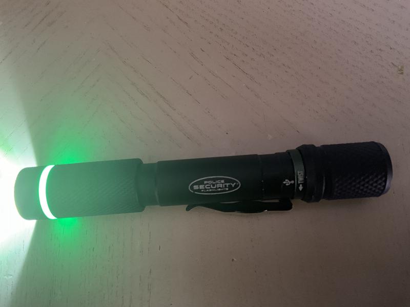 Police Security Aura-RS 260-Lumen 3 Modes LED Miniature Flashlight with ...