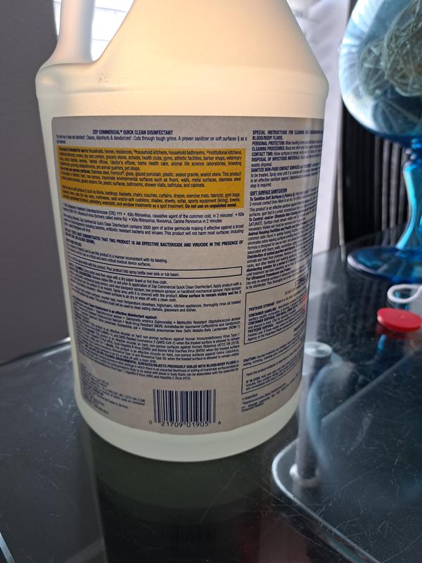 Zep Quick Clean 128-fl oz Disinfectant Liquid All-Purpose Cleaner (4 ...