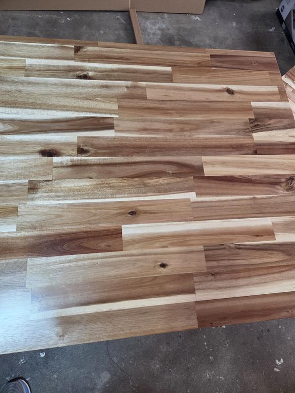 Allen Roth Acacia Natural 5-ft x 30-in x 1.5-in Natural Color Acacia ...