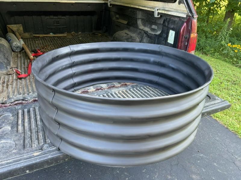 Style Selections 36-in Galvanized Fire Ring SRFP11807 at Lowes.com