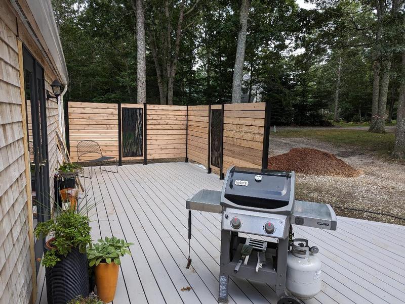 HOFT Line Post Kit C6 and Hardware 72-in W x 73.5-in H Black Aluminum ...