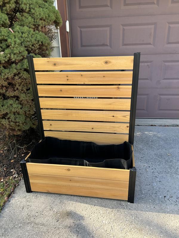 Enclo Privacy Screens Concord 41-in W x 73-in H Wood Planter Box Cedar ...