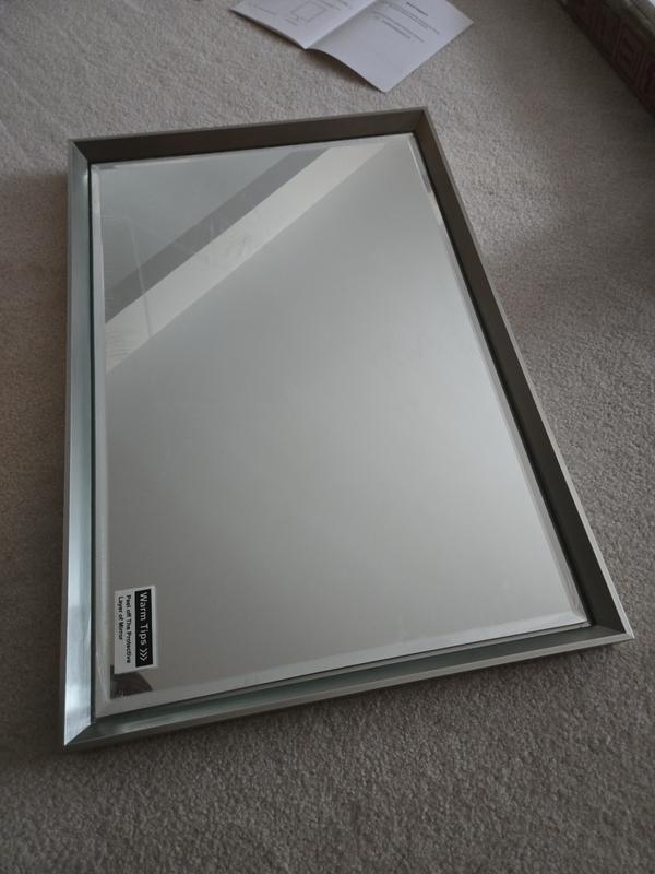 QueenFun Mirror 16-in x 24-in Beveled Rectangle Bathroom Vanity Mirror ...