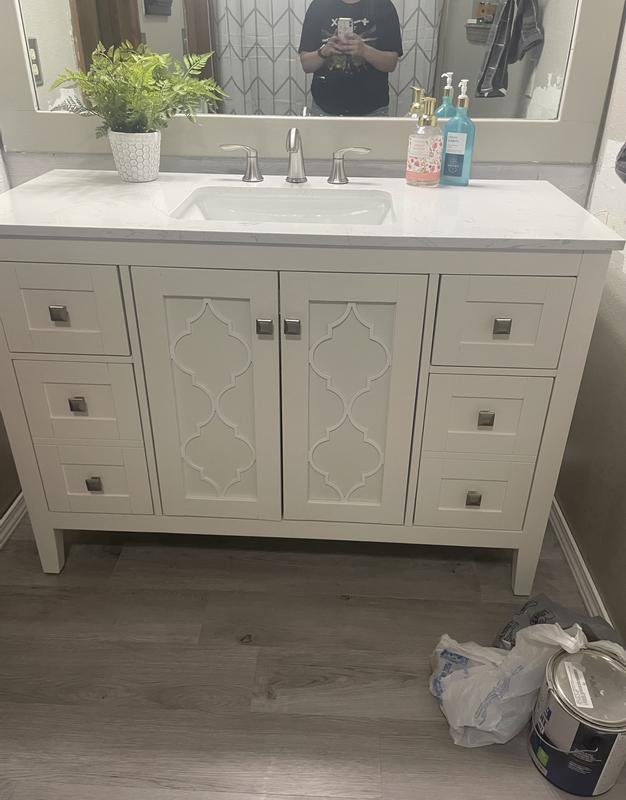 allen + roth Everdene 48-in Gray Undermount Single Sink Bathroom Vanity ...