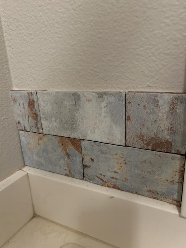 Affinity Tile Biarritz Blue 3-in x 6-in Multi-finish Ceramic Subway ...