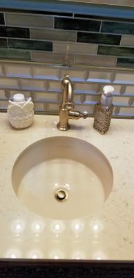 KOHLER Verticyl Vitreous China Undermount Round Biscuit Bathroom Sink ...