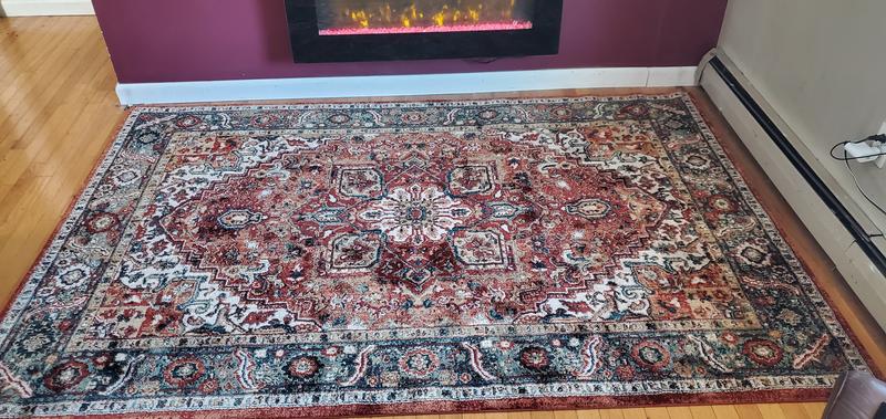 allen + roth with STAINMASTER Jezebel Performance 5 x 8 (ft) Loomed ...