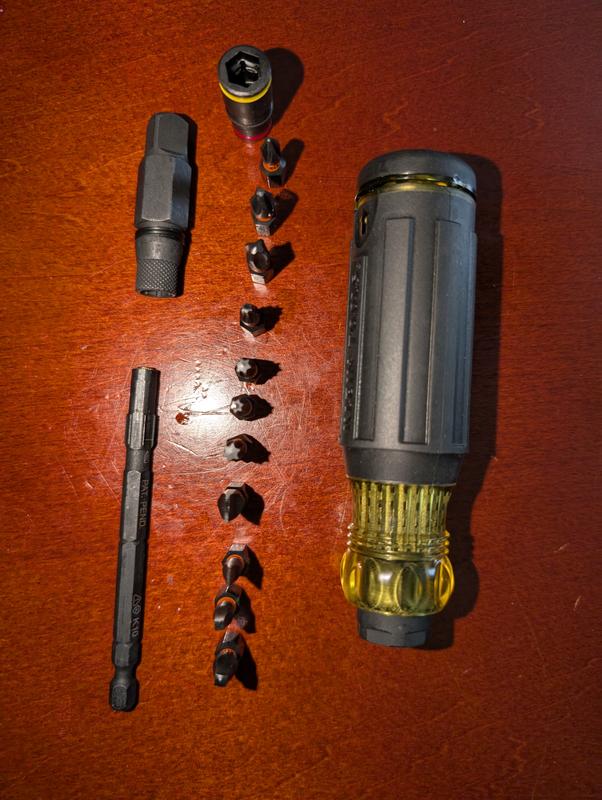 Klein Tools KNECT 16-in-1 Impact Rated Hybrid Screwdriver / Nut Driver ...
