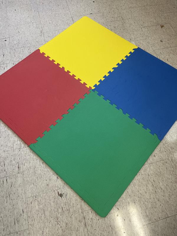 Project Source 2-ft x 2-ft Interlocking Multi Foam Square Indoor Puzzle ...