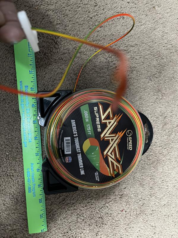 SPEED Savage supreme 0.080-in x 175-ft Spooled Trimmer Line FPRO08593 ...