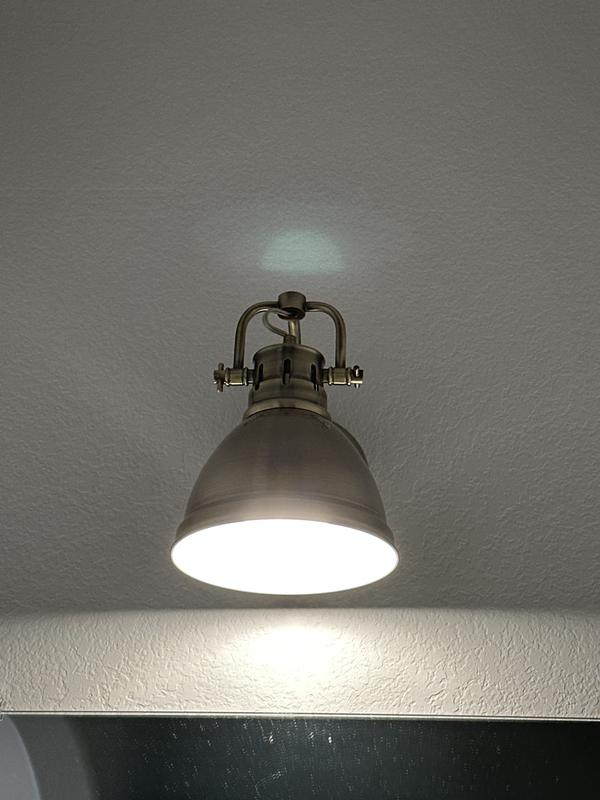 Golden Lighting Duncan 6.5-in 1 Light Brushed Gold Transitional ...
