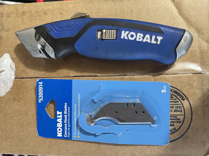 Kobalt Carbon Steel 5.5Mm Hook Utility Razor Blade(5-Pack) 54388 at ...