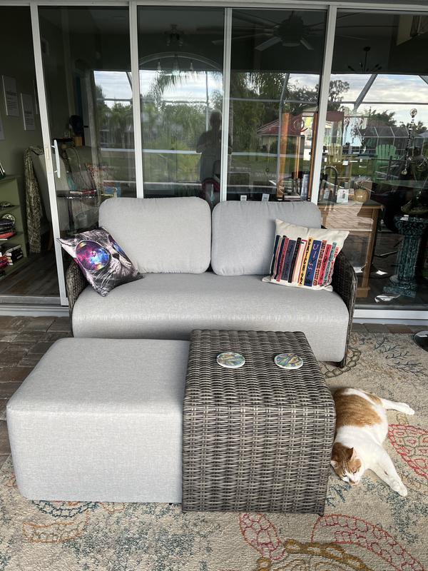 Shop Origin 21 Venza Light Gray 5-Piece Patio Conversation Set with Egg ...