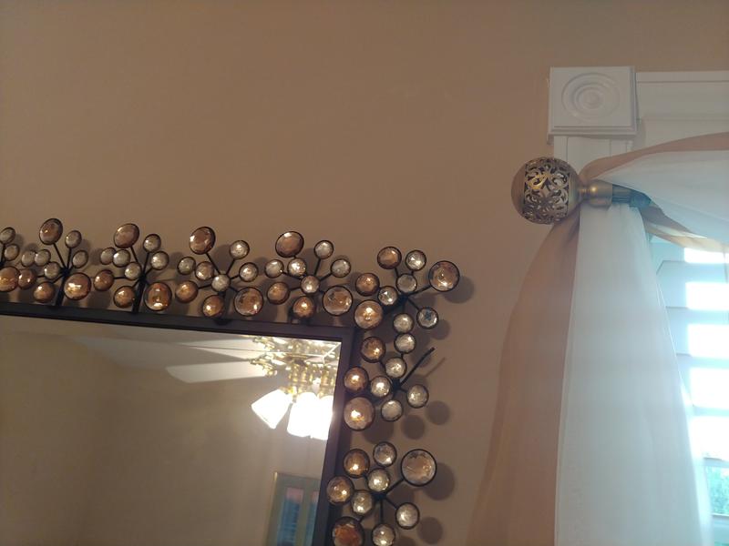 Achim Buono II Filigree 28-in to 48-in Antique Gold Steel Single ...