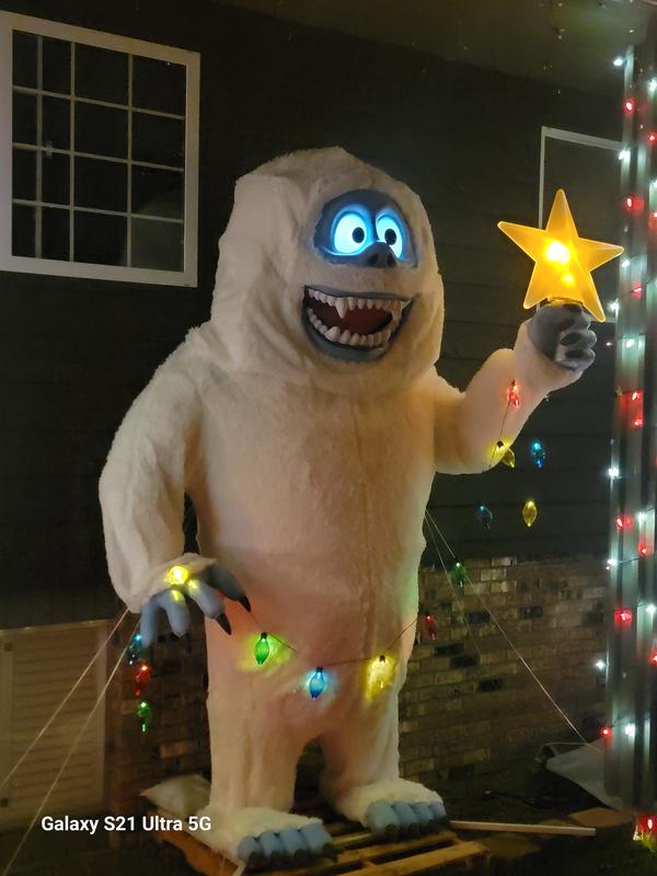 Rudolph the Red-Nosed Reindeer 9.75-ft Laughing LED Bumble Animatronic ...