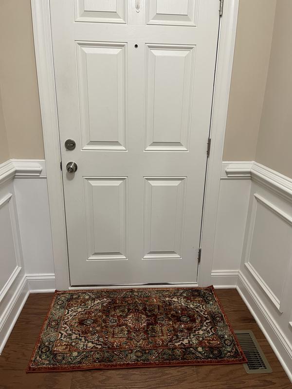 allen + roth with STAINMASTER Jezebel Performance 2 X 8 (ft) Garnet ...