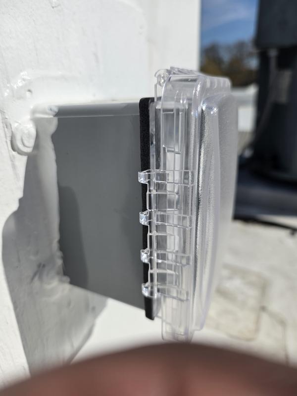 Hubbell TayMac 1-Gang PVC Weatherproof New Work/Old Work Rectangular ...