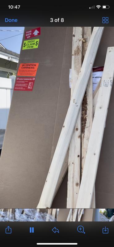 MMI DOOR 36-in x 80-in x 6-9/16-in Fiberglass Right-hand inswing ...