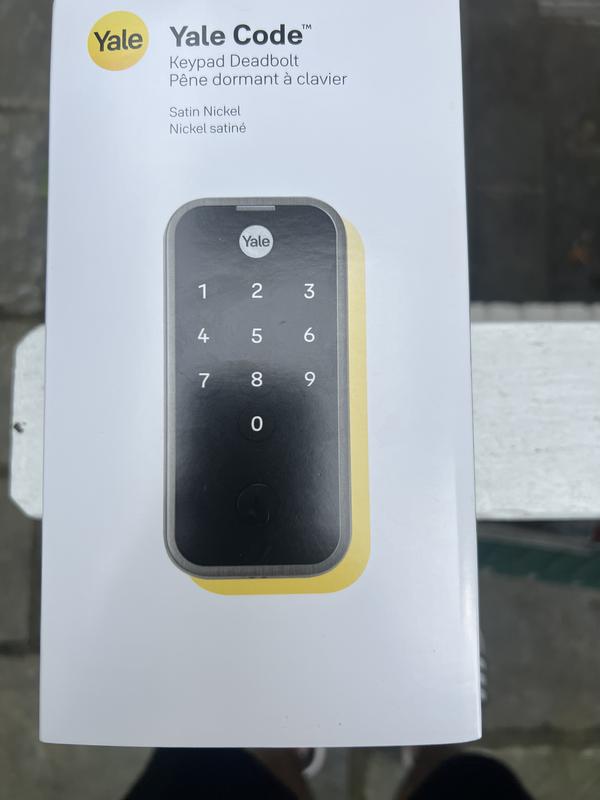 Yale Code Black Suede Electronic Deadbolt with Keypad YED210-NR-BSP at ...