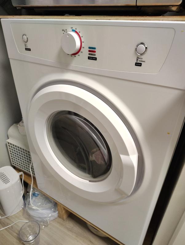 Euhomy 3.5 CuFt vented Front Load Stackable Electric Compact Dryer in ...