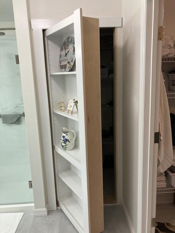 Hide-A-Way Doors 28-in x 80-in Right Hand Out-Swing Bookcase Door ...