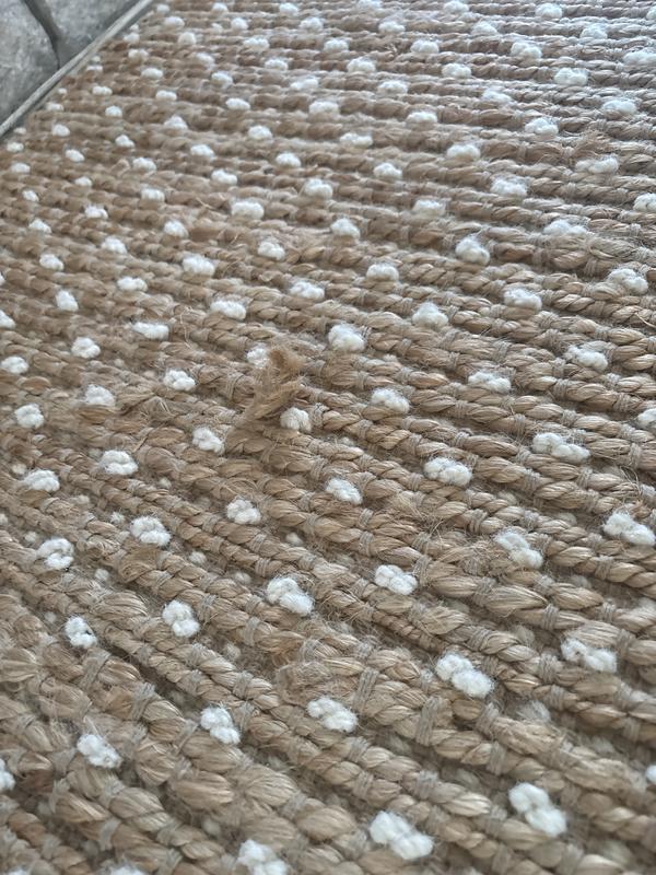 allen + roth Speckled Dunes 2 x 3 (ft) Loomed Jute Natural Ivory ...