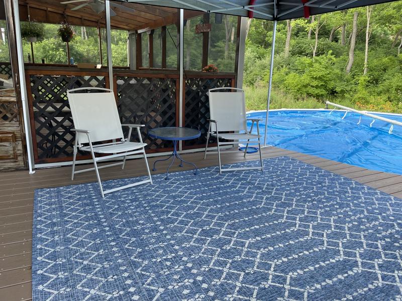 JONATHAN Y SANTA MONICA Ourika Moroccan Geometric Textured Weave 2 x 14 ...