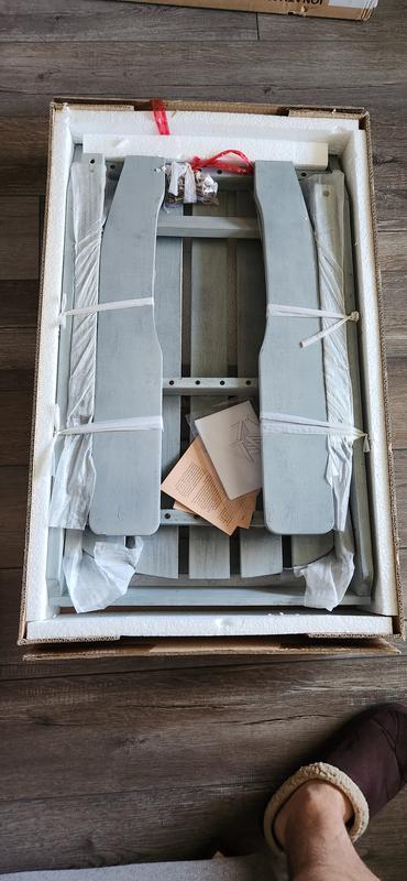 JONATHAN Y Westport Traditional Coastal Gray Wood Frame Stationary ...