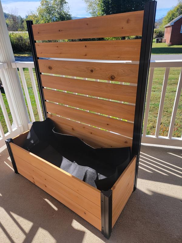 Enclo Privacy Screens Concord 41-in W x 73-in H Wood Planter Box Cedar ...