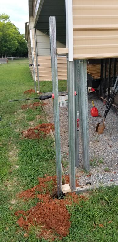 Proforce 7-1/2-ft H x 3-in W Galvanized Galvanized Steel Fence Post in ...