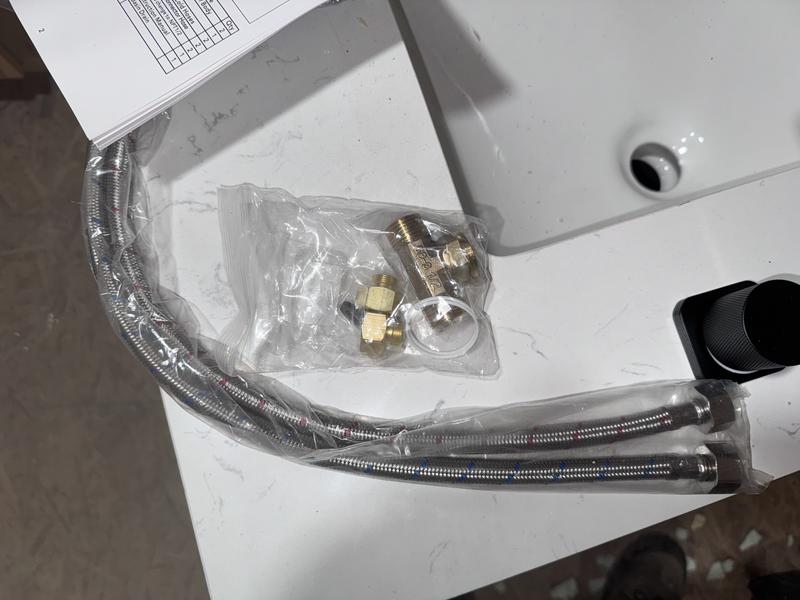 GRANDJOY SerenityStream Matte Black Widespread 2-Handle Bathroom Sink ...