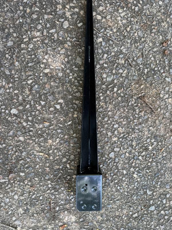 Simpson Strong-Tie E-Z Spike 34.88-in Powder Coating, Black Steel Post ...